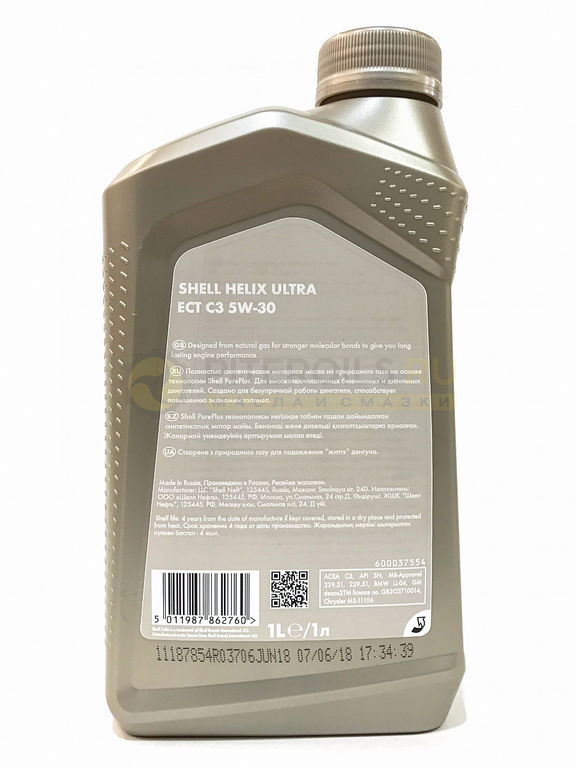 Моторное масло shell helix ultra ect c3 5w 30 фото - МетСтройСпб.ру