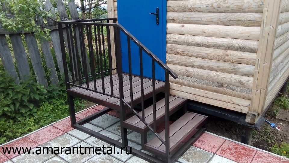 Крыльцо с площадкой + 2 ступени, цена в Москве от компании АМАРАНТ